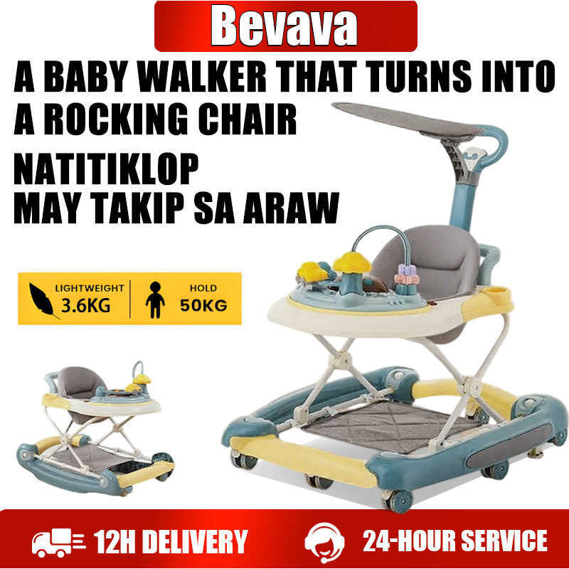 Walker For Baby 4-In-1 Rocker+Feeding Table+Cart Musictoy Tray ...