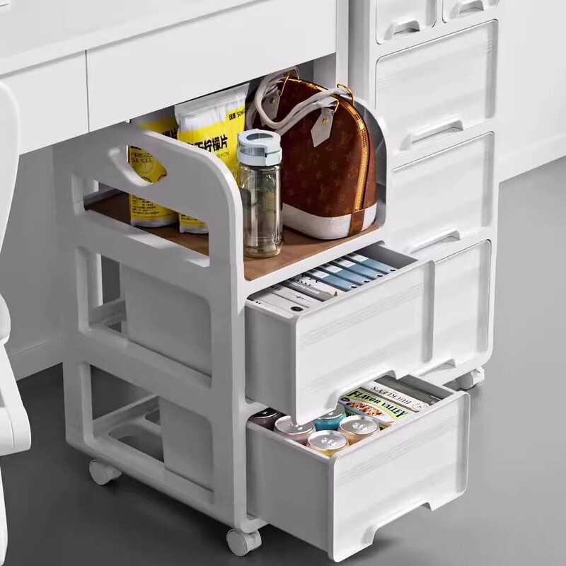 Office Under Desk Cabinet Backpack Organizer Student Dormitory Wheeled ...