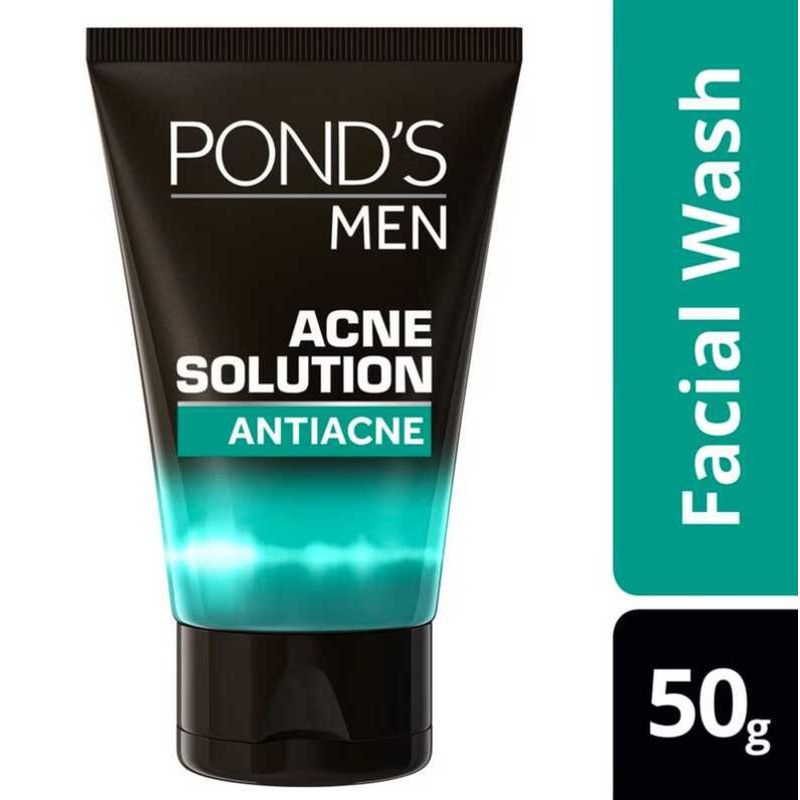 Ponds Men Facial Wash Acne Solution 50G 3 | Shopee Philippines