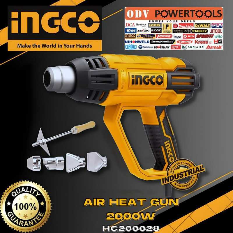INGCO Hot Air Heat Gun 2000W Hg200028-1 ~ ODV POWERTOOLS 6Ad | Shopee ...
