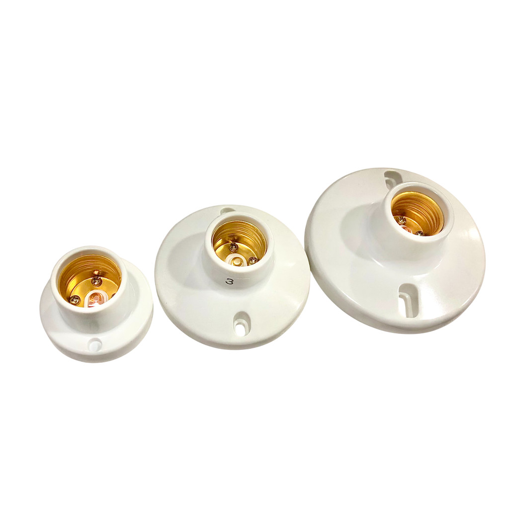 E27 Ceiling Light Bulb Socket Receptacle – Standard Mounting Base (2-3/ ...