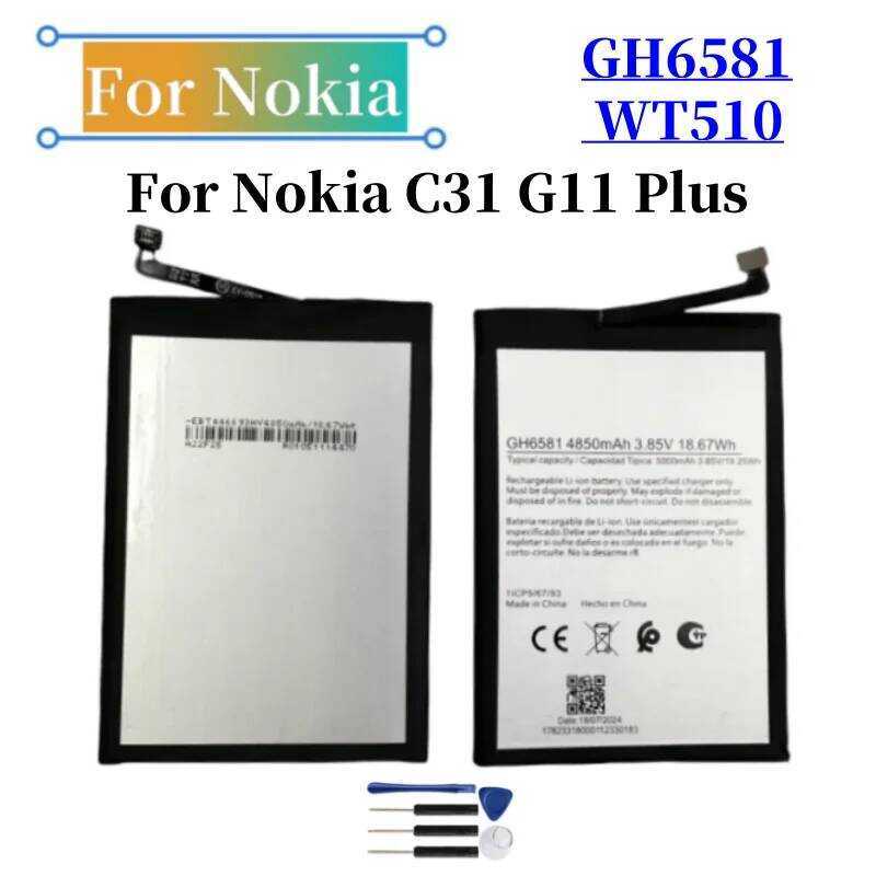 New 3 F5 Gh6581 5000Mah Mobile Phone Battery Wt510 For C31 G11 Plus ...