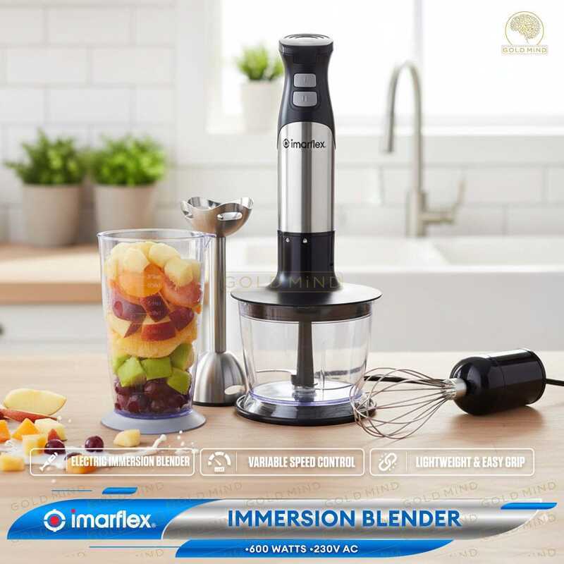 Imarflex Isb-740C Immersion Blender Whisk Whipper Food Processor Hand ...