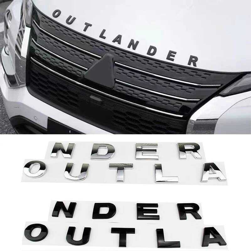 3D ABS Letters Decals Sticker For Mitsubishi OUTLANDER 2023 2024 Car ...