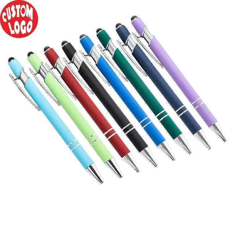 Retractable Ballpoint Pen With Stylus Tip Customized Plastic 0.5Mm ...