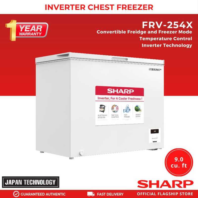 Sharp Frv-254X 9.0Cu.Ft Inverter Chest Freezer 22E | Shopee Philippines