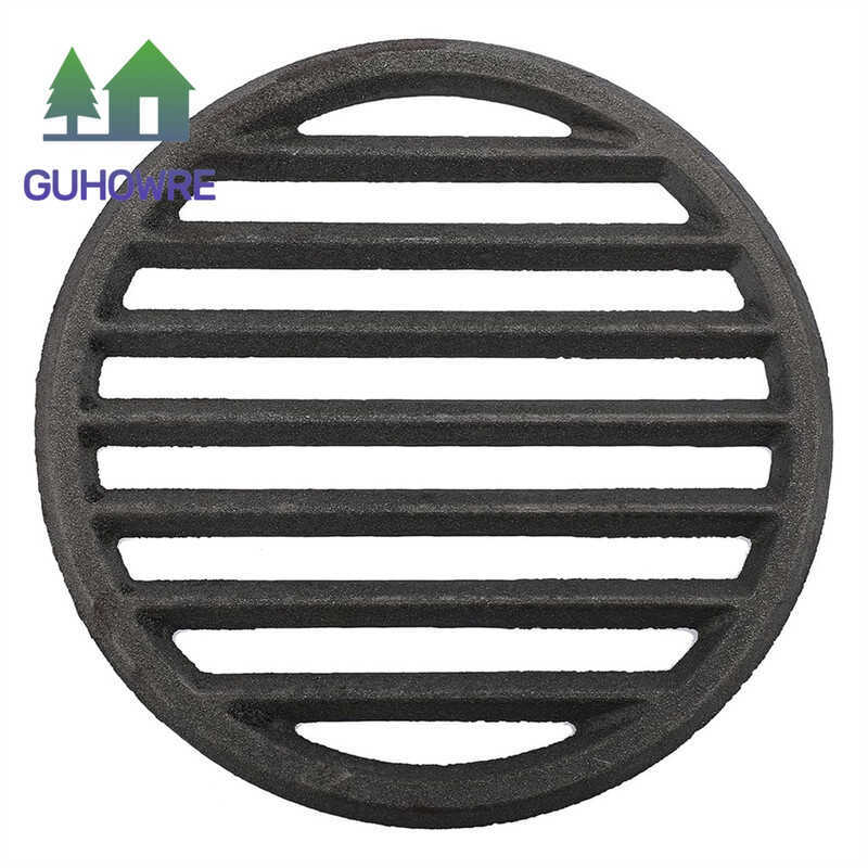 Cast Iron Fire Round BBQ Grate, High Heat Charcoal Plate Bottom Grate ...