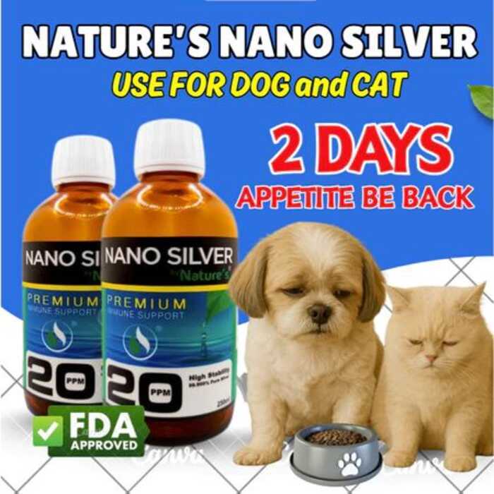 Nano Silver For Dog Original Premium Pet Immune Support Supplement ...