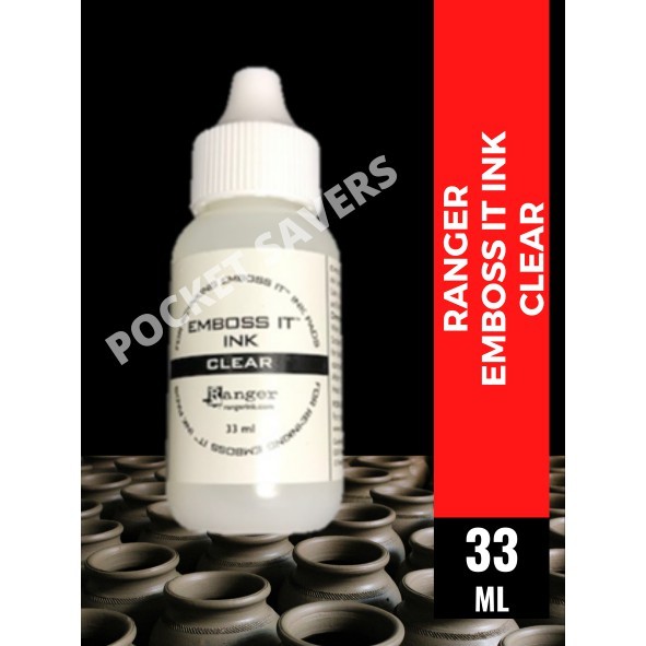 RANGER EMBOSS IT Reinker 1 oz (Pen Refill 33 mL Clear Drawing Embossing ...