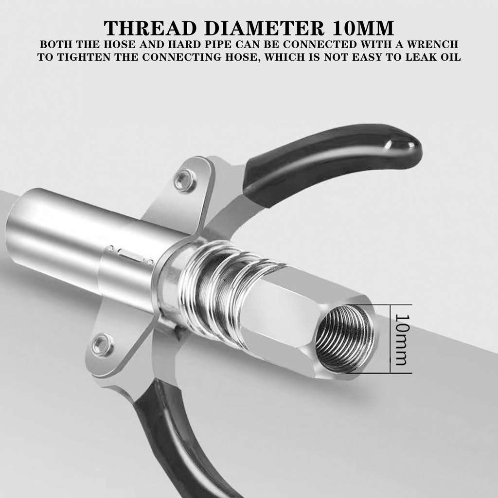 Grease Gun Coupler Heavy-Duty Quick Lock Release Double Handle ...