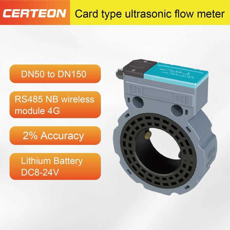 Y Ultrasonic Clamp-On Transducer Digital Non-Invasive Water Portable ...