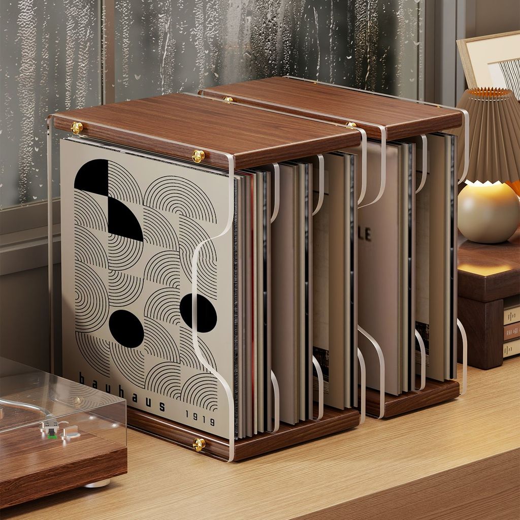 Vinyl Record Display Rack Home Desktop Multi-grid CD Storage Rack Disc ...