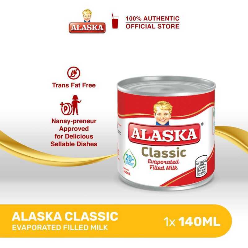 Alaska Classic Evaporated Filled Milk 140Ml FDA | Shopee Philippines