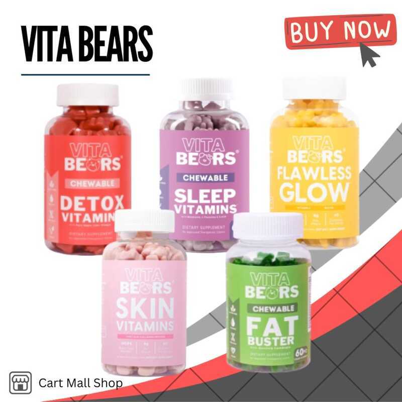 Vitabears Vitamins Chewable Gummies 60 Pcs | Vita Bears Skin Vitamins ...