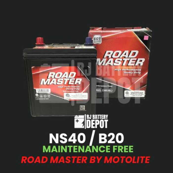 Ns40 / B20 MOTOLITE ROAD MASTER BATTERY | Shopee Philippines