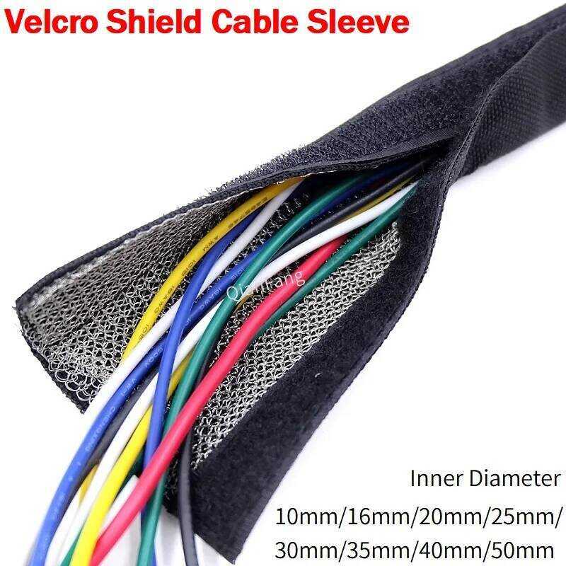 Shield Cable Sleeve Insulation Velcro Tape Nylon Harness Sheath ...