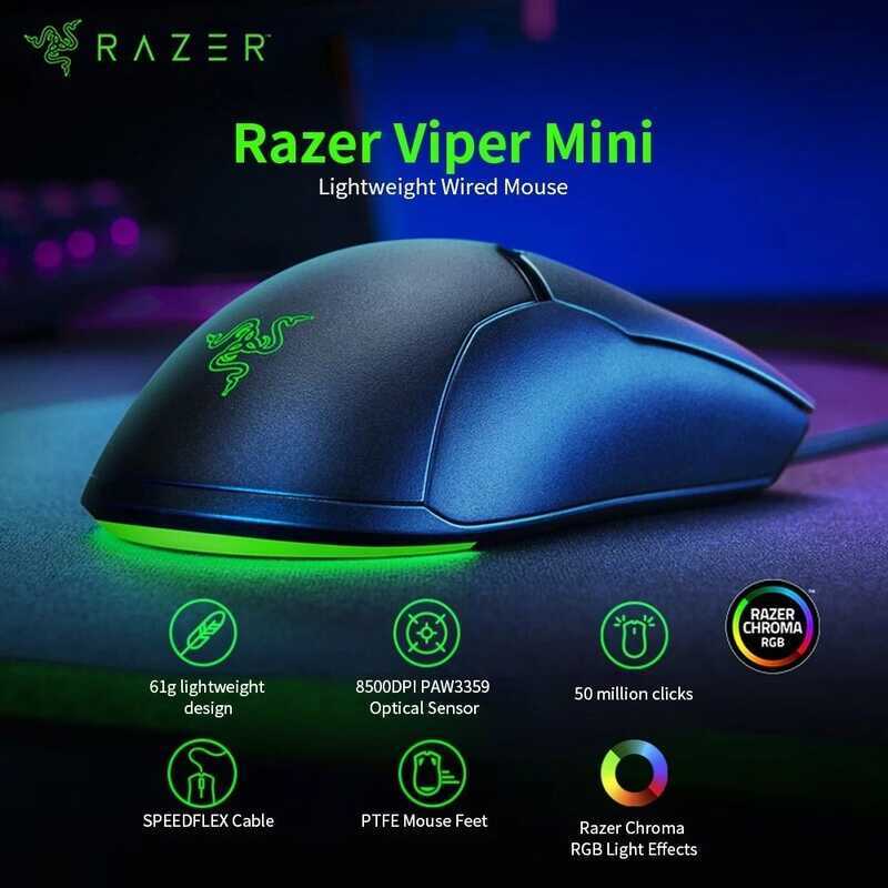 Viper Razer Mini Wired/Wireless Gaming E With Macro Software ...