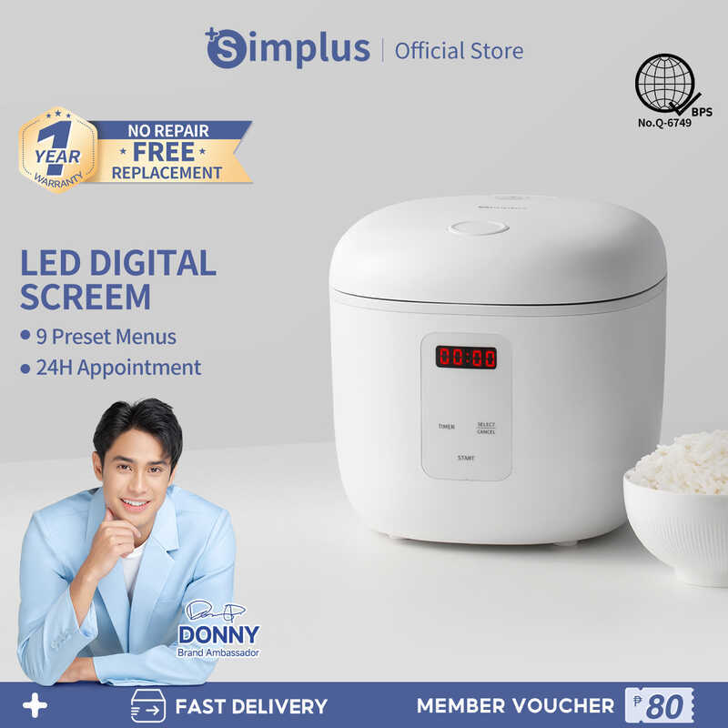 Simplus Digital Electric Rice Cooker 2L Large Capacity With 24Hrs ...