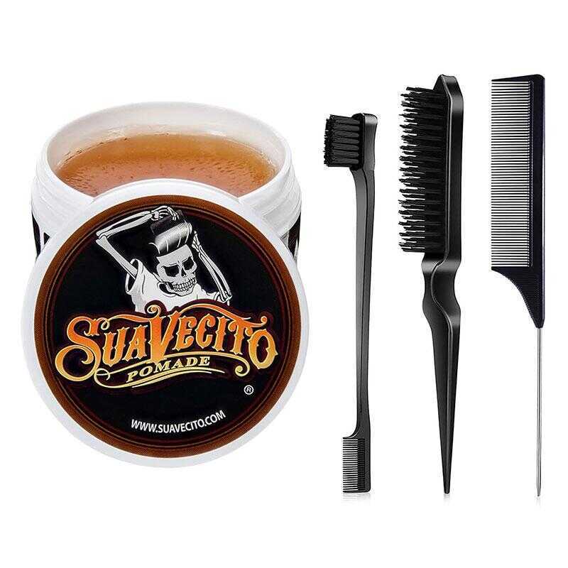 Clay doh hair wax Suavecito Firme 4 oz, 3 Pack Strong Pomade Men Medium ...