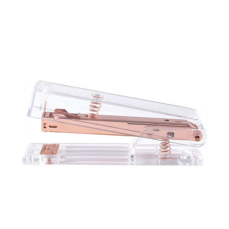 Stapler LDM "Rose Gold Transparent Stapler" Series 1/Nude | Shopee ...