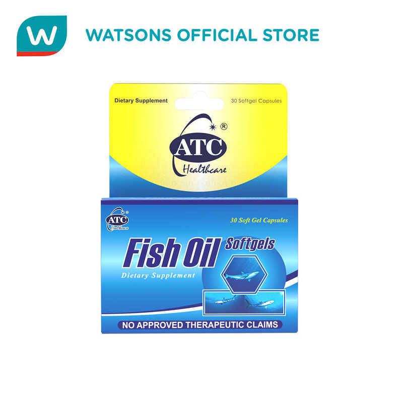 ATC HEALTH Fish Oil 1000mg 30 Softgel Capsules | Shopee Philippines