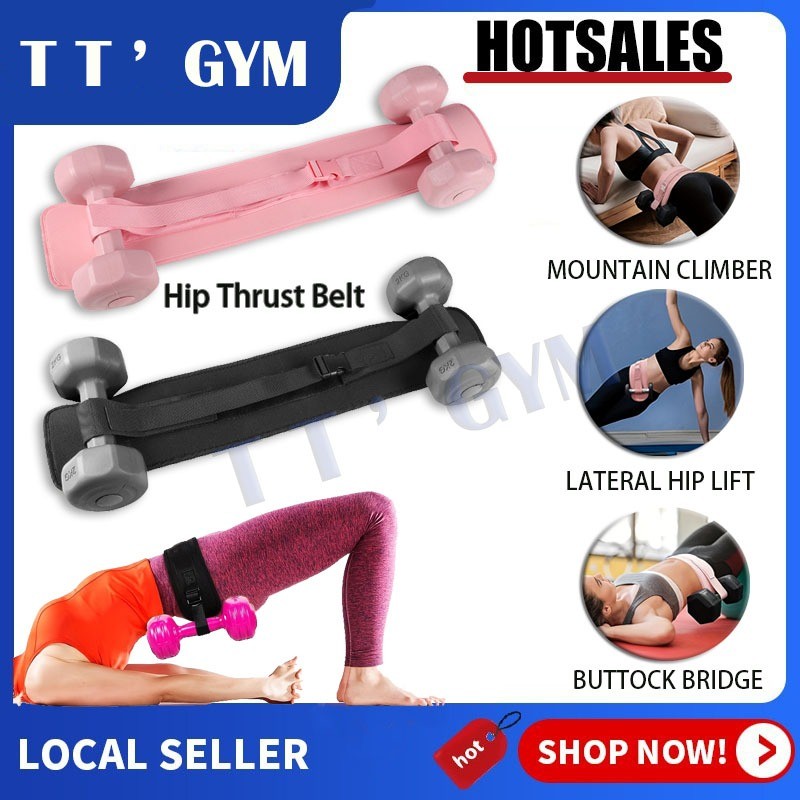Hip Thrust Belt Fitness Hip Bridge Belt Pull Up Belt for the Gym Hip ...