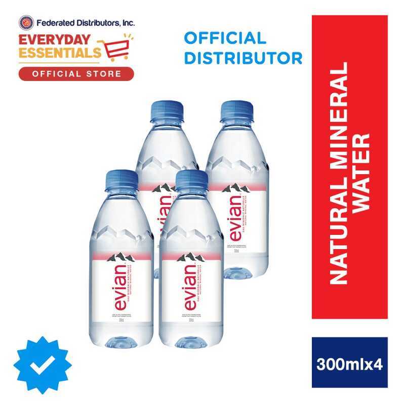 Evian Natural Mineral Water 330Ml - Pack Of 4 3 | Shopee Philippines