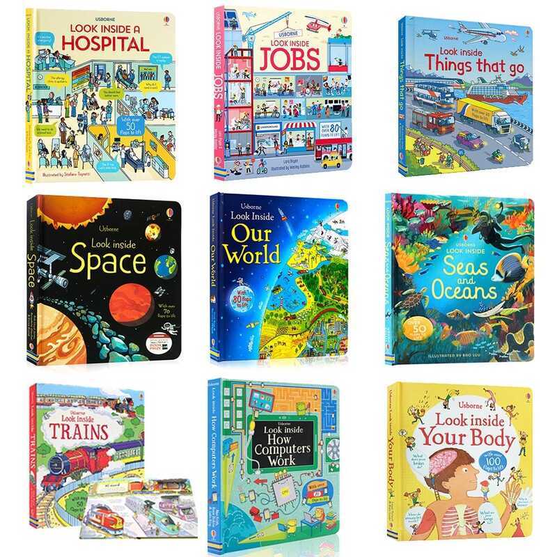 Usborne Book Look Inside Series Children Activity Board Lift The Flap ...