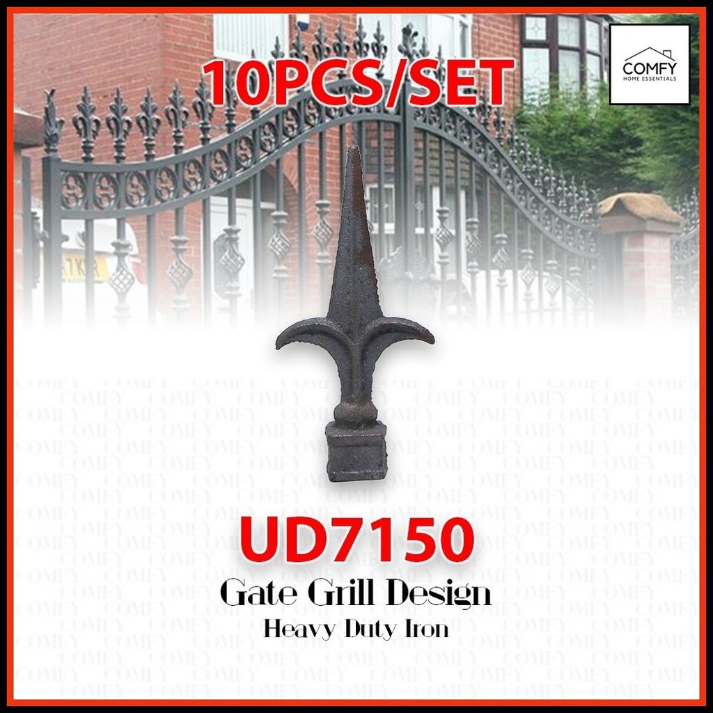 WHOLESALE (10pcs) Cast Window Door Iron Gate Grill Design Spear Sibat ...