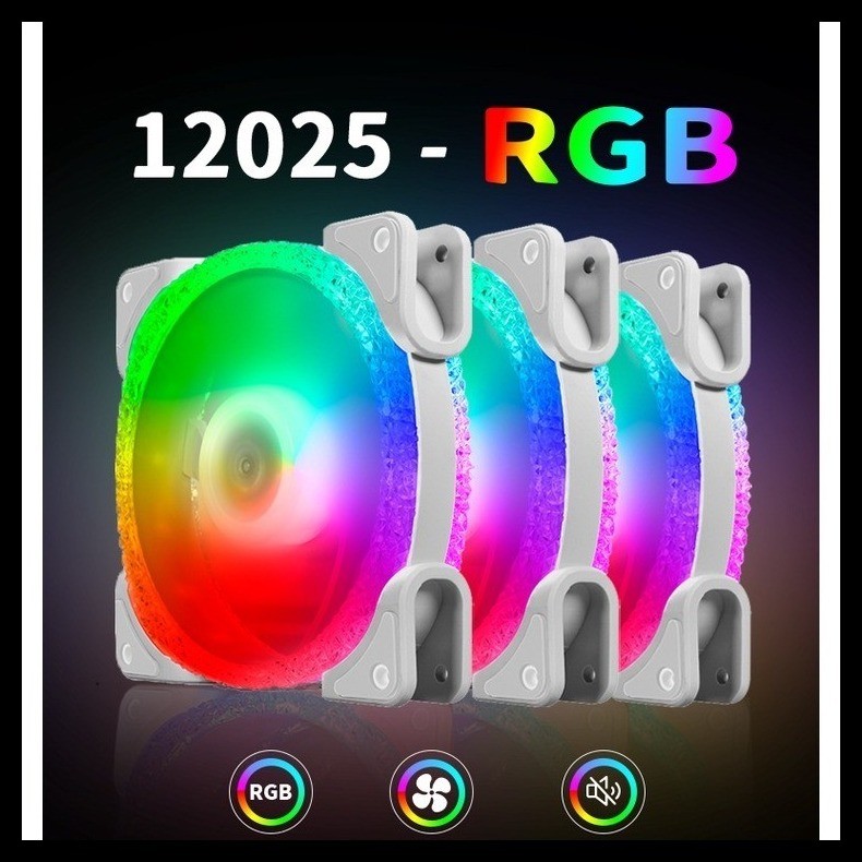 SYCAT S14 PC Fan RGB FAN PC Case FAN 120mm 3 in 1 Kit LED Fan With ...