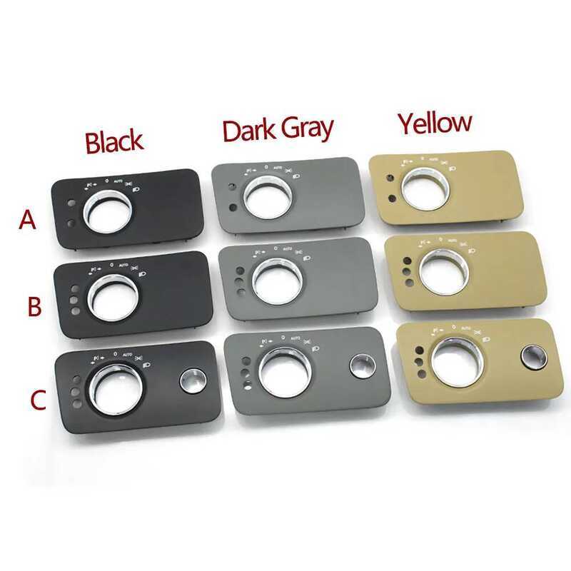 Car Dashboard Headlight Switch Cover Trim Replacement For Mercedes Benz ...