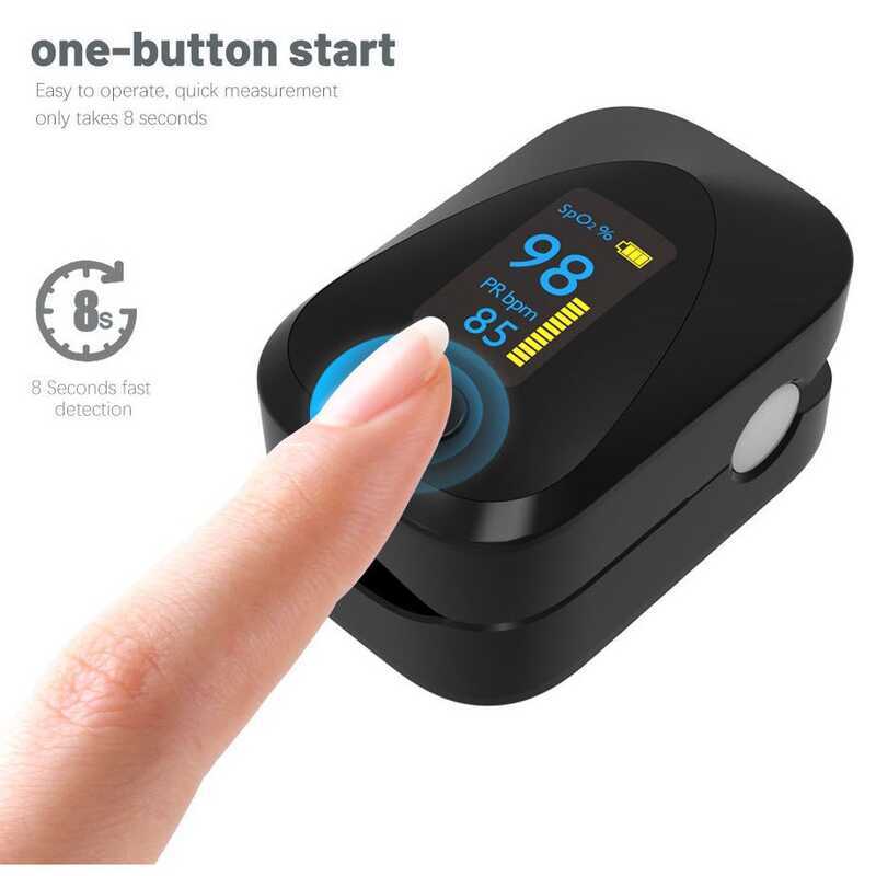 Foreign Trade Finger Clip-on Blood Oxygen Detector Household Fingertip ...