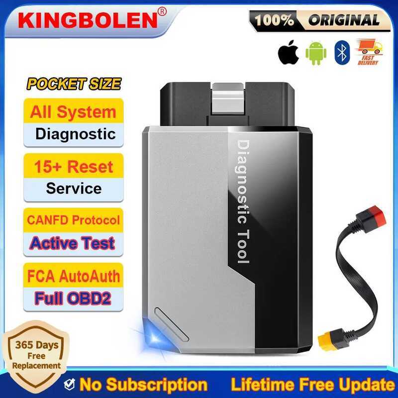 2025 NEW KINGBOLEN Ediag Elite Obd2 Scanner Bi-Directional CANFD 15 ...