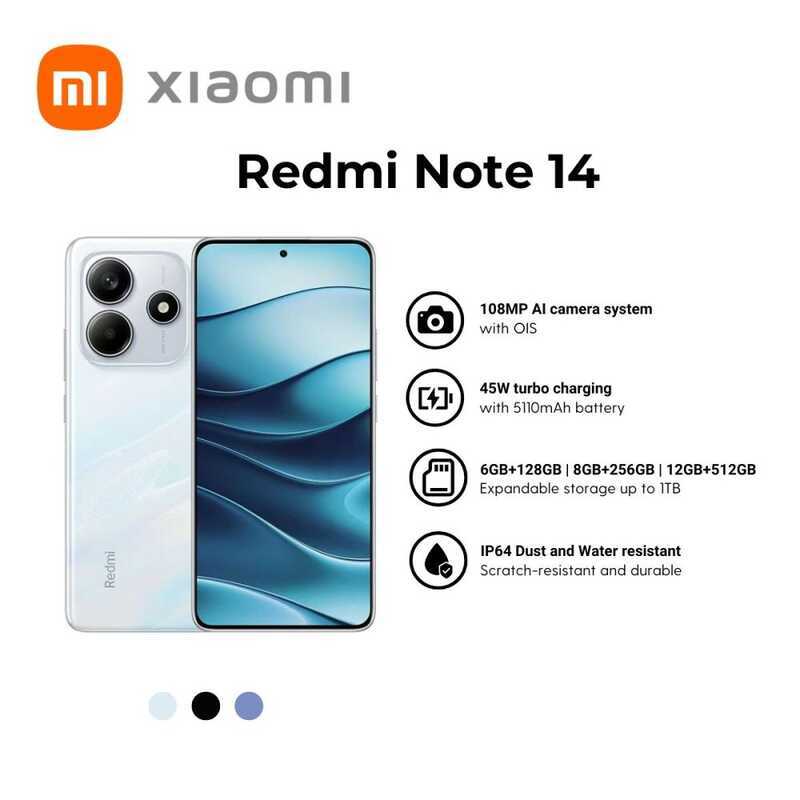Redmi Note 14: Iconic Shots AI Crafted/108Mp Camera All-Star Durability ...