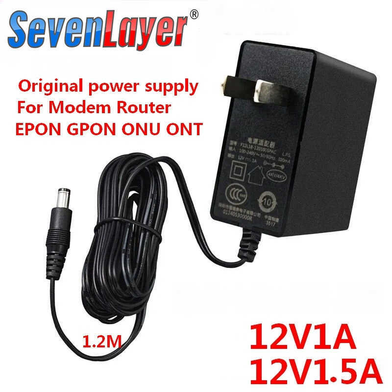 12V1a Power Supply For Modem Router GPON EPON Ont Onu 12V1.5A Power ...