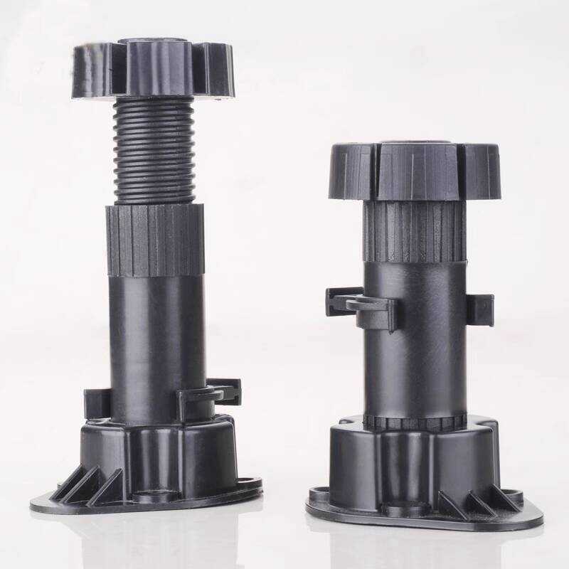 Black Heightening Eco-friendly Plastic Adjustable Sofa Legs Coffee ...