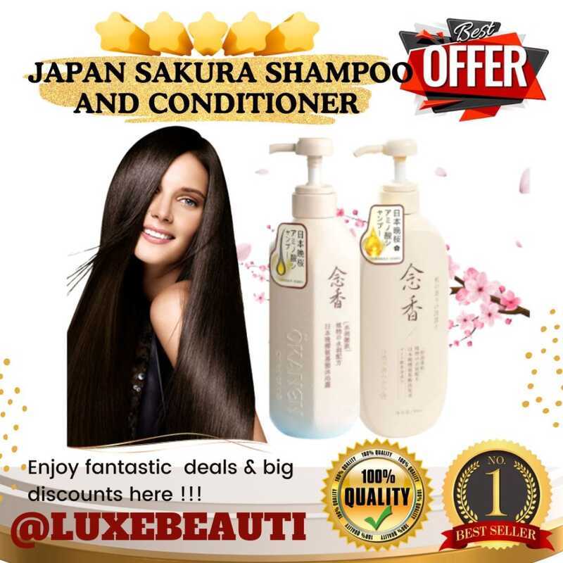 Original Japan Sakura Shampoo And Conditioner | Okanen Hair Grower Anti ...