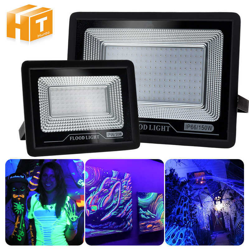 7C Ac220v UV Flood Light Fluorescent Stage Lamp 50W 100W 150W Ultraviolet L | Shopee Philippines