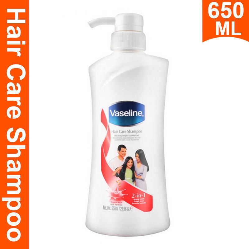 Vaseline Hair Care Shampoo 2 In 1 Soft & Smooth Thick Skiny Milk ...