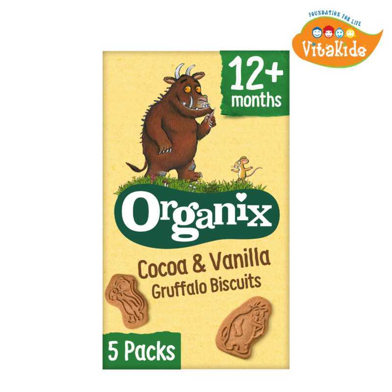COD Organix Gruffalo Cocoa & Vanilla Biscuits, 5 x 20 g. | Shopee ...