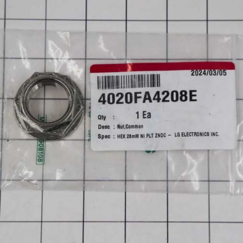Clutch Nut For LG Inverter Washing Machine Model 4020Fa4208e ...