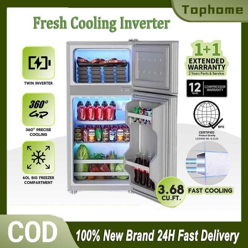 Inverter with Freezer 2 Doors Refrigerater Organizer Storage Mini ...