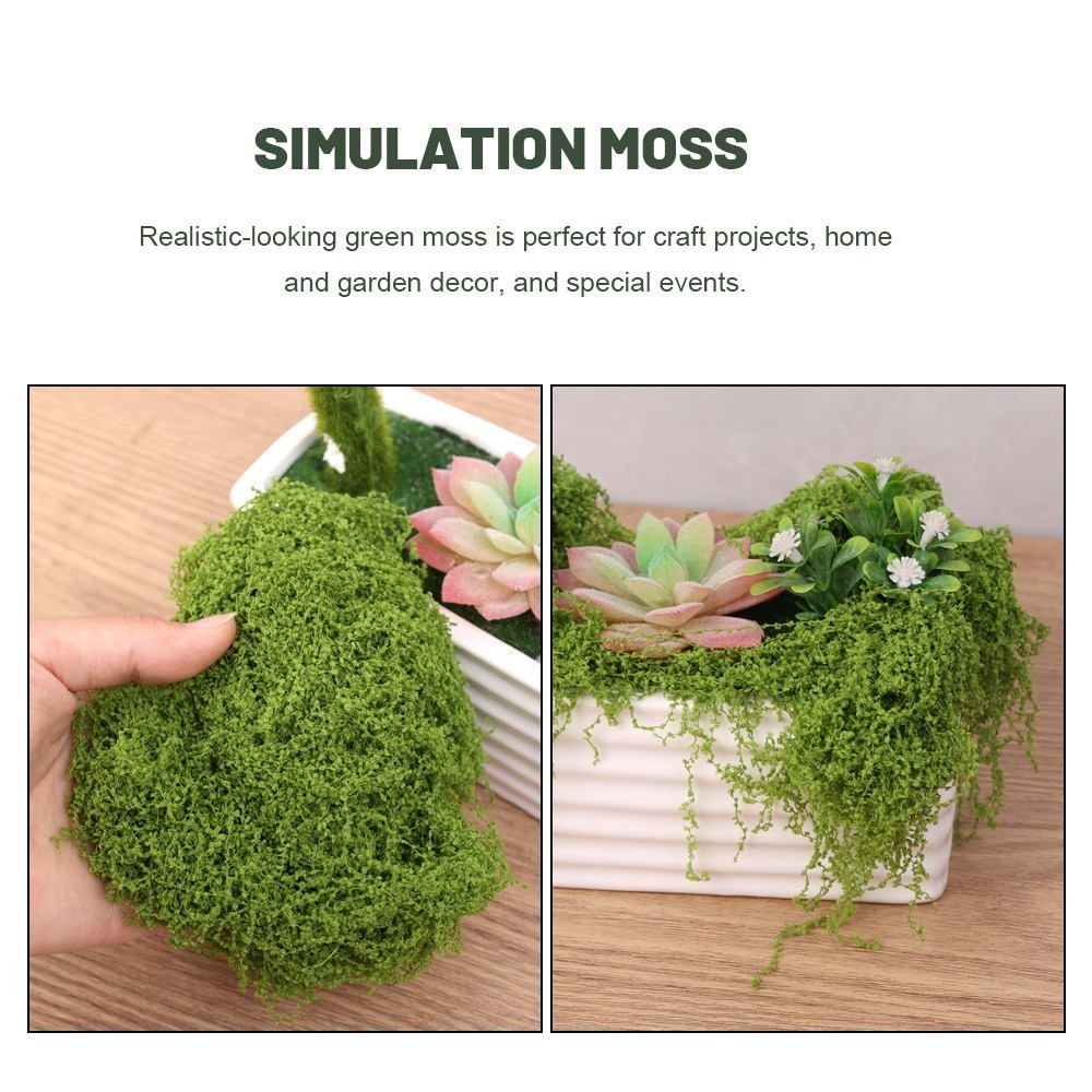 100g Artificial Simulation Moss,Simulation Moss Lawn Decoration,DIY ...