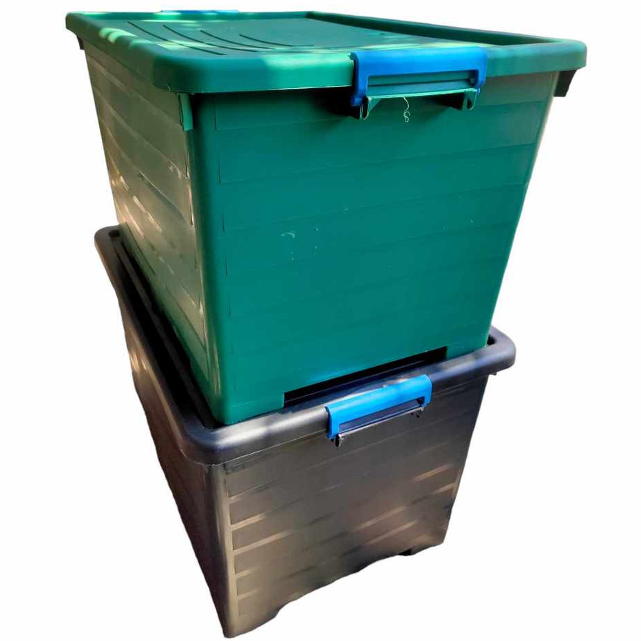 Storage Box 160L Storage Box HEAVY DUTY Storage box with wheels (#056 ...