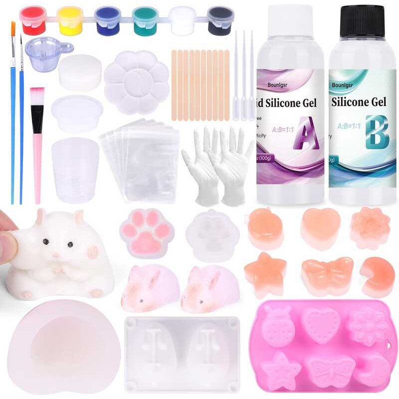 Taba Squishy Kit, Fufu Squishies Maker, Making Kit With 1:1 AB Ratio ...