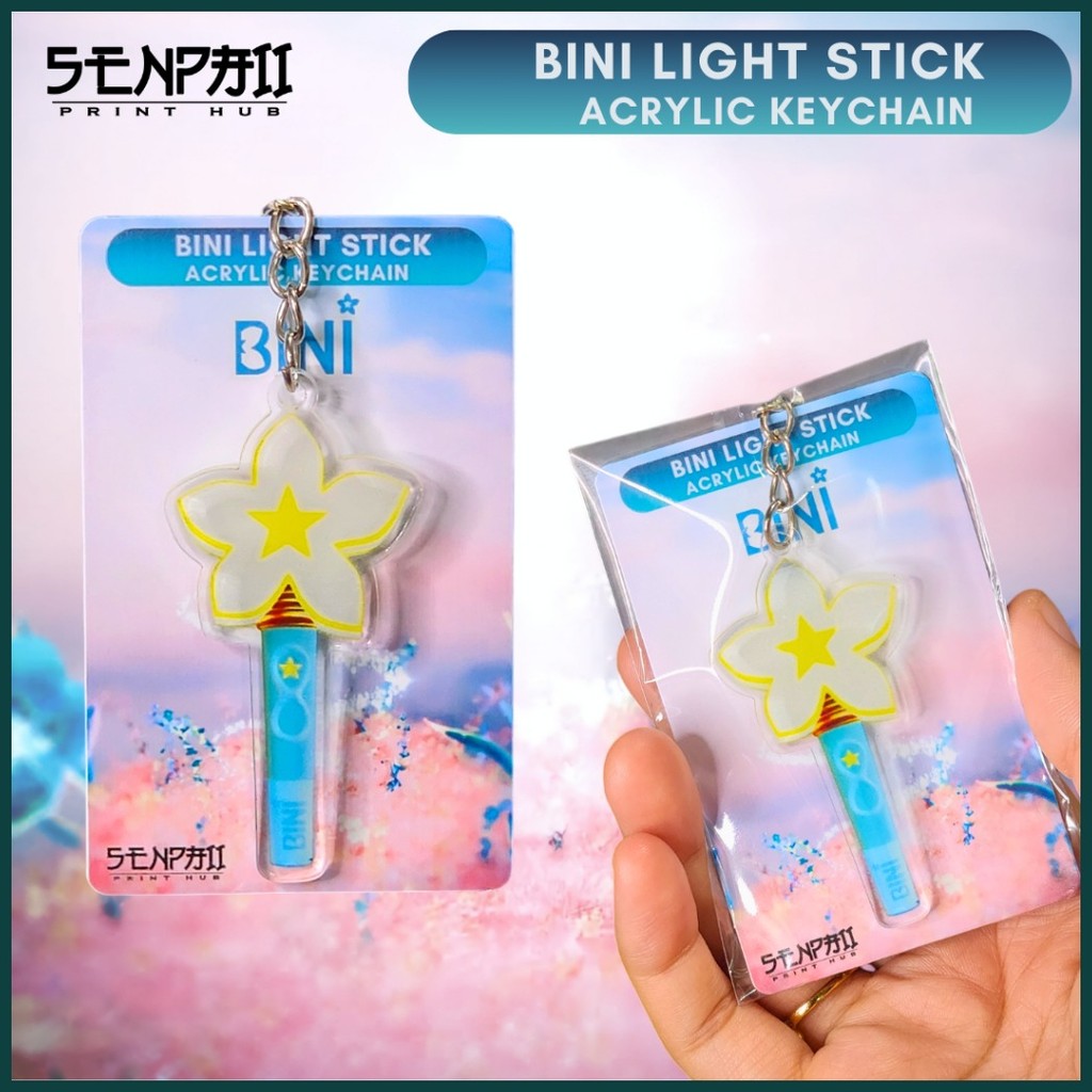 ☢ BLOOMBILYA ACRYLIC KEYCHAIN | BINI LIGHT STICK | UV PRINT | Shopee ...