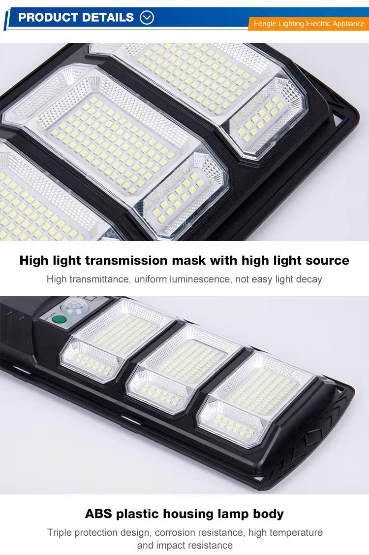 Solar Street Lights Outdoor Waterproof LED Light 3 Modes With Remote ...