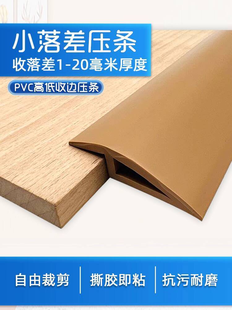 ☑♥ Self-Adhesive PVC Wood Floor Edge Strip SPC Floor Edge Strip Right ...