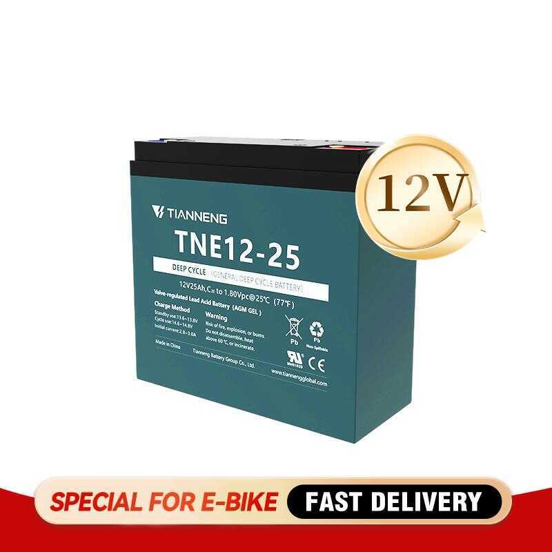 Tianneng Tne12-25 12V 25Ah Deep Cycle Lead Acid Battery For Nwow ...