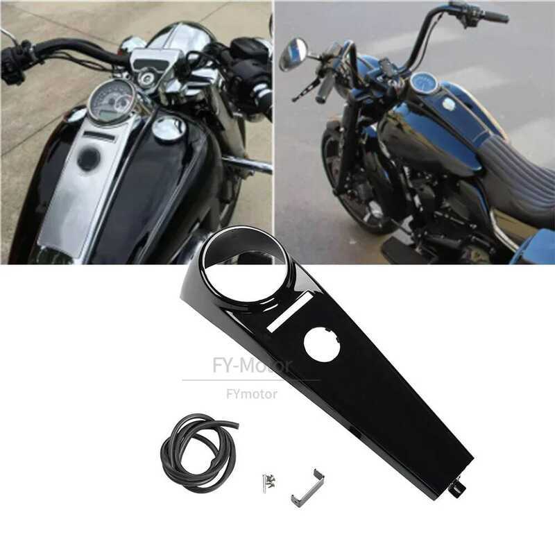 Stretched Motorcycle Fuel Tank Dash Panel Console Cover For Harley ...